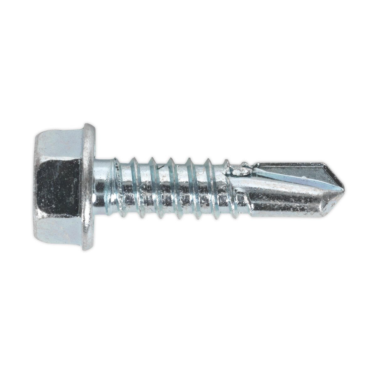 Self Drilling Screw 6.3 x 25mm Hex Head Zinc DIN 7504K Pack of 100 ...