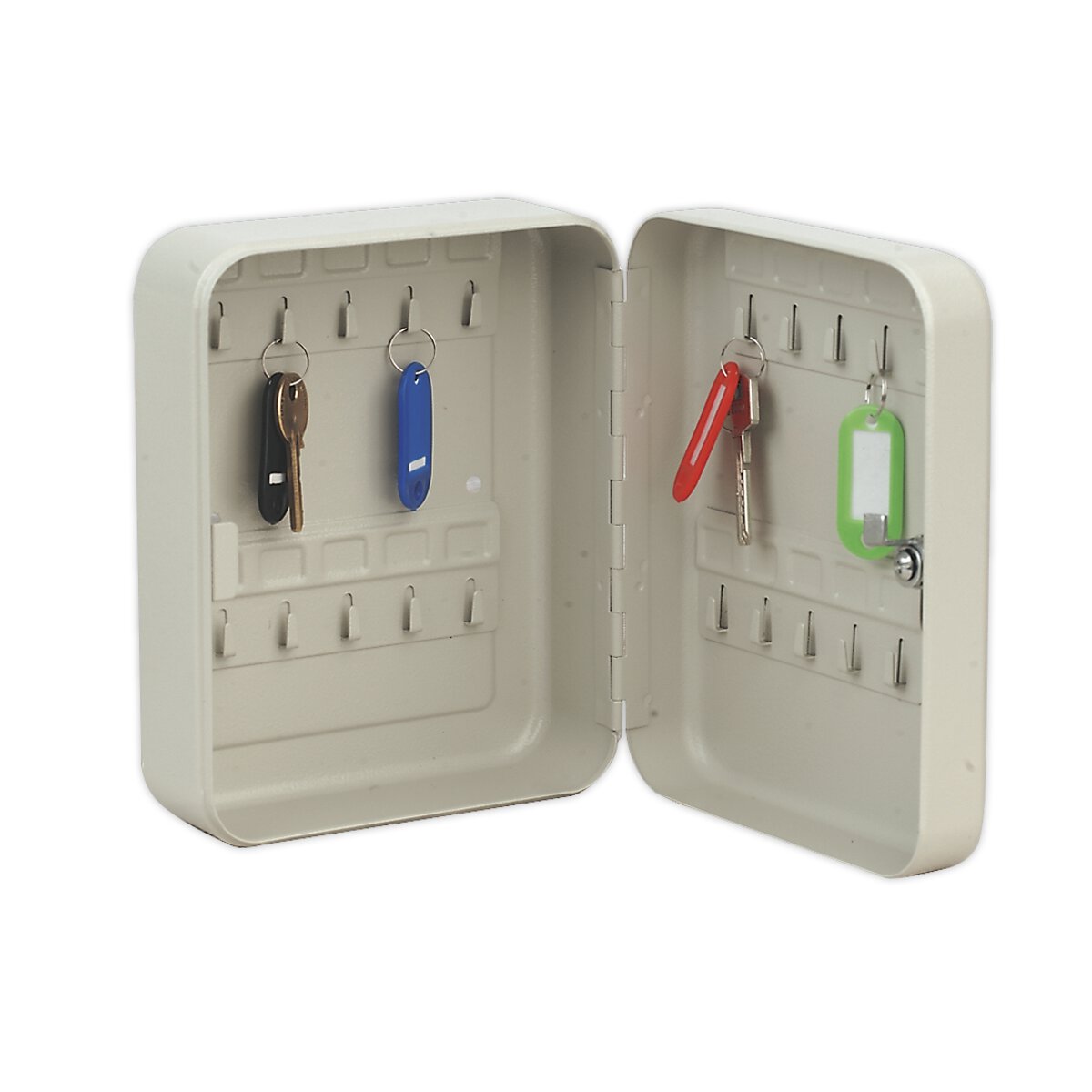 Key Cabinet with 20 Key Tags | Building Materials Online