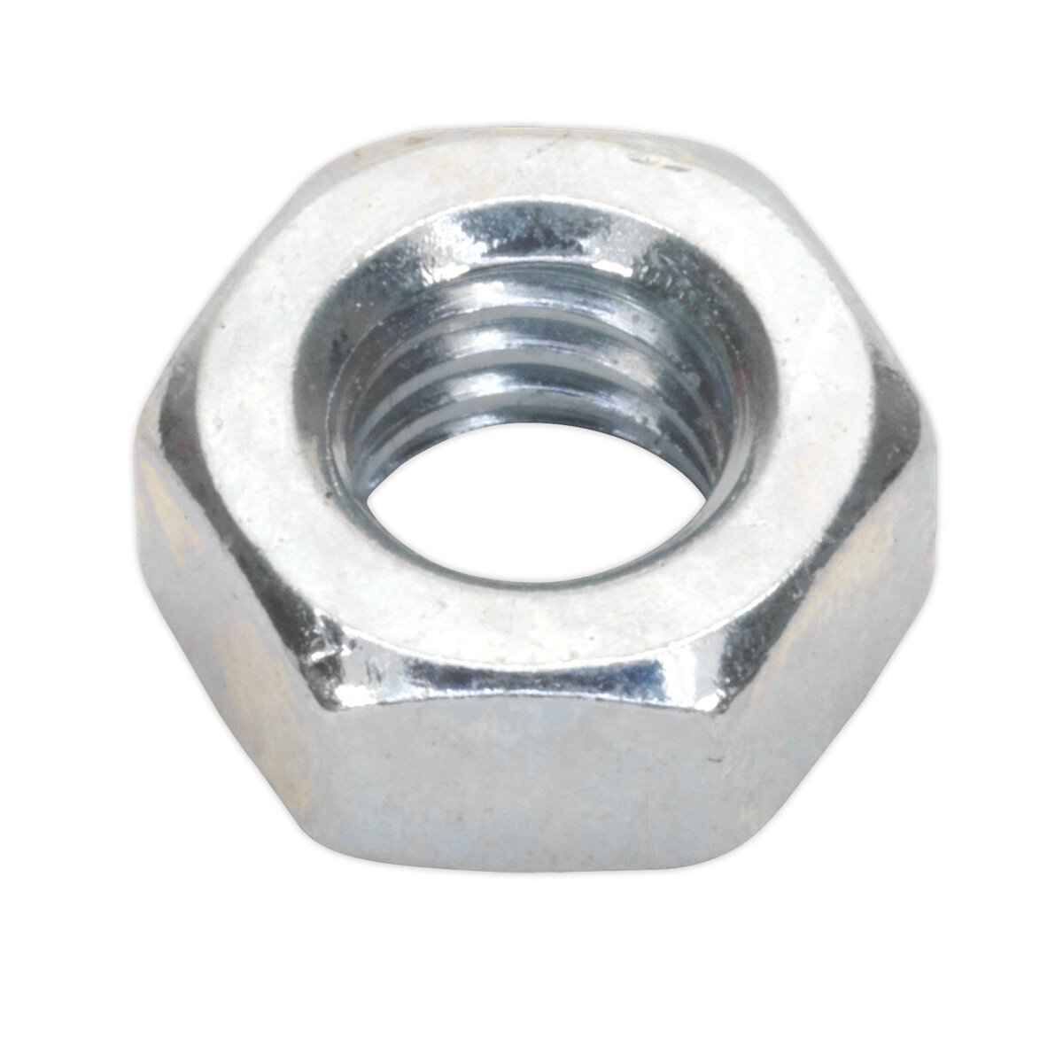 Steel Nut M6 Zinc DIN 934 Pack of 100 | Building Materials Online