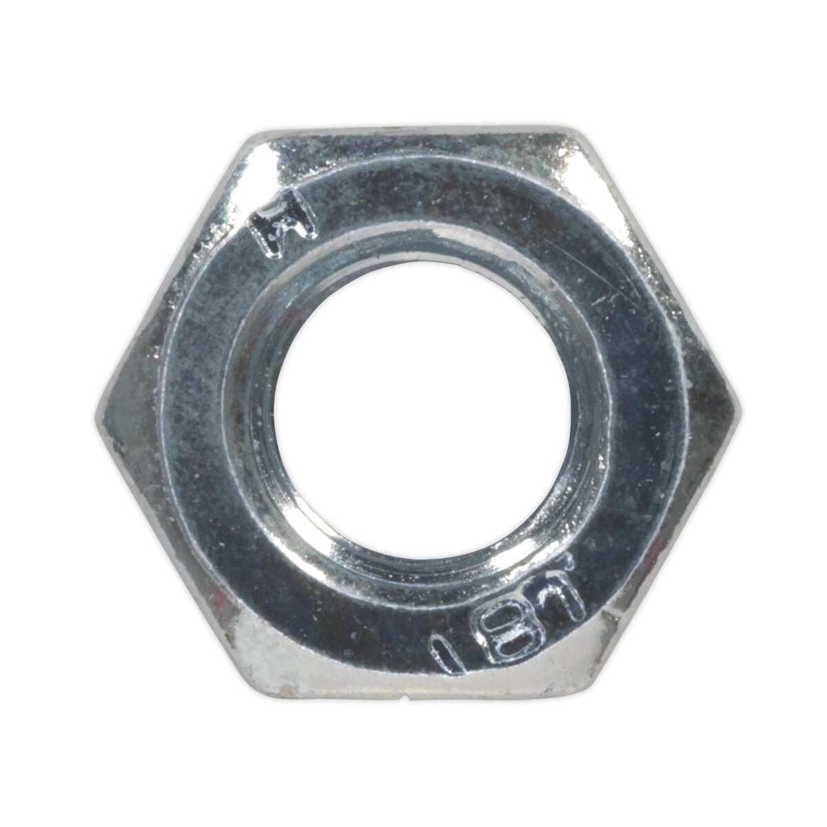 Steel Nut M6 Zinc DIN 934 Pack of 100 | Building Materials Online