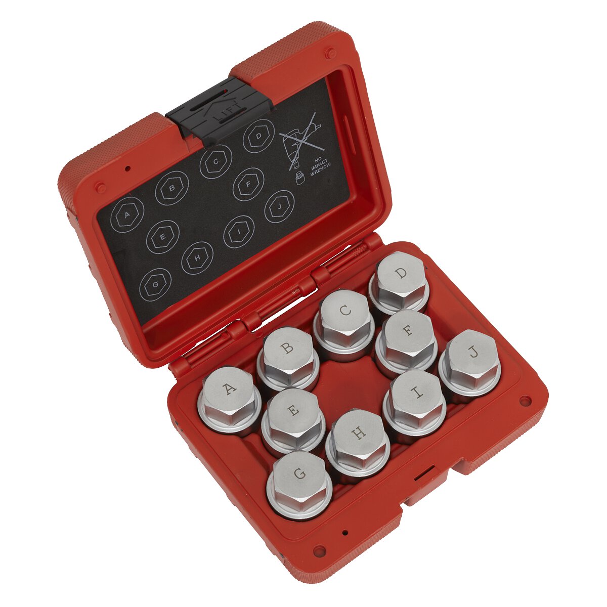 Locking Wheel Nut Key Set 10pc - Land Rover | Building Materials Online