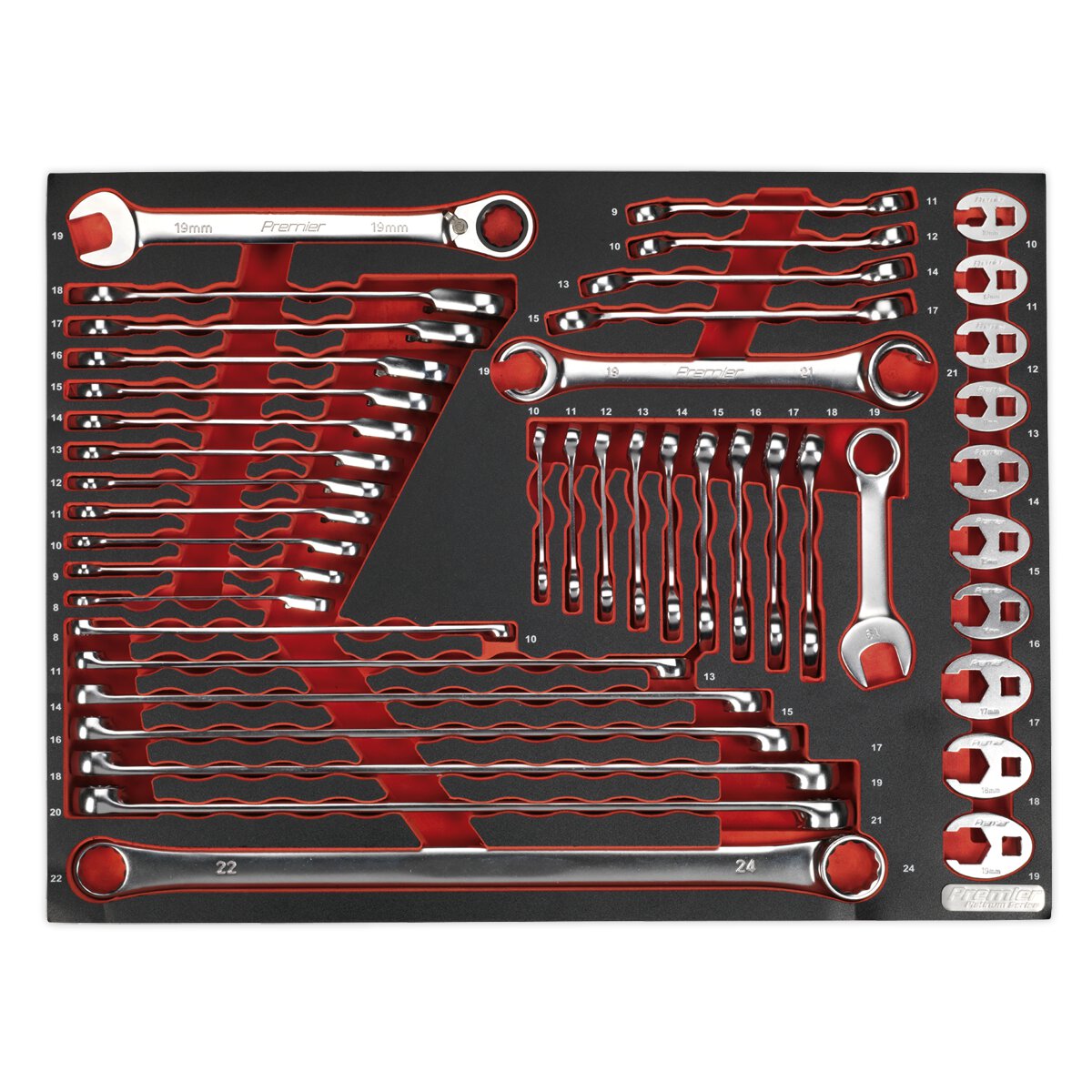Tool Tray with Specialised Spanner Set 44pc | Building Materials Online