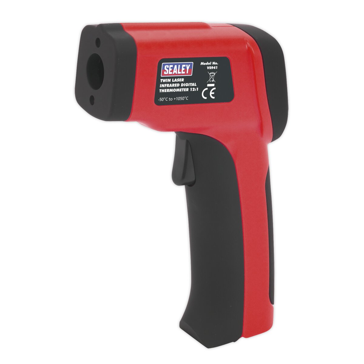 Infrared Twin-Spot Laser Digital Thermometer 12:1 High Temperature ...