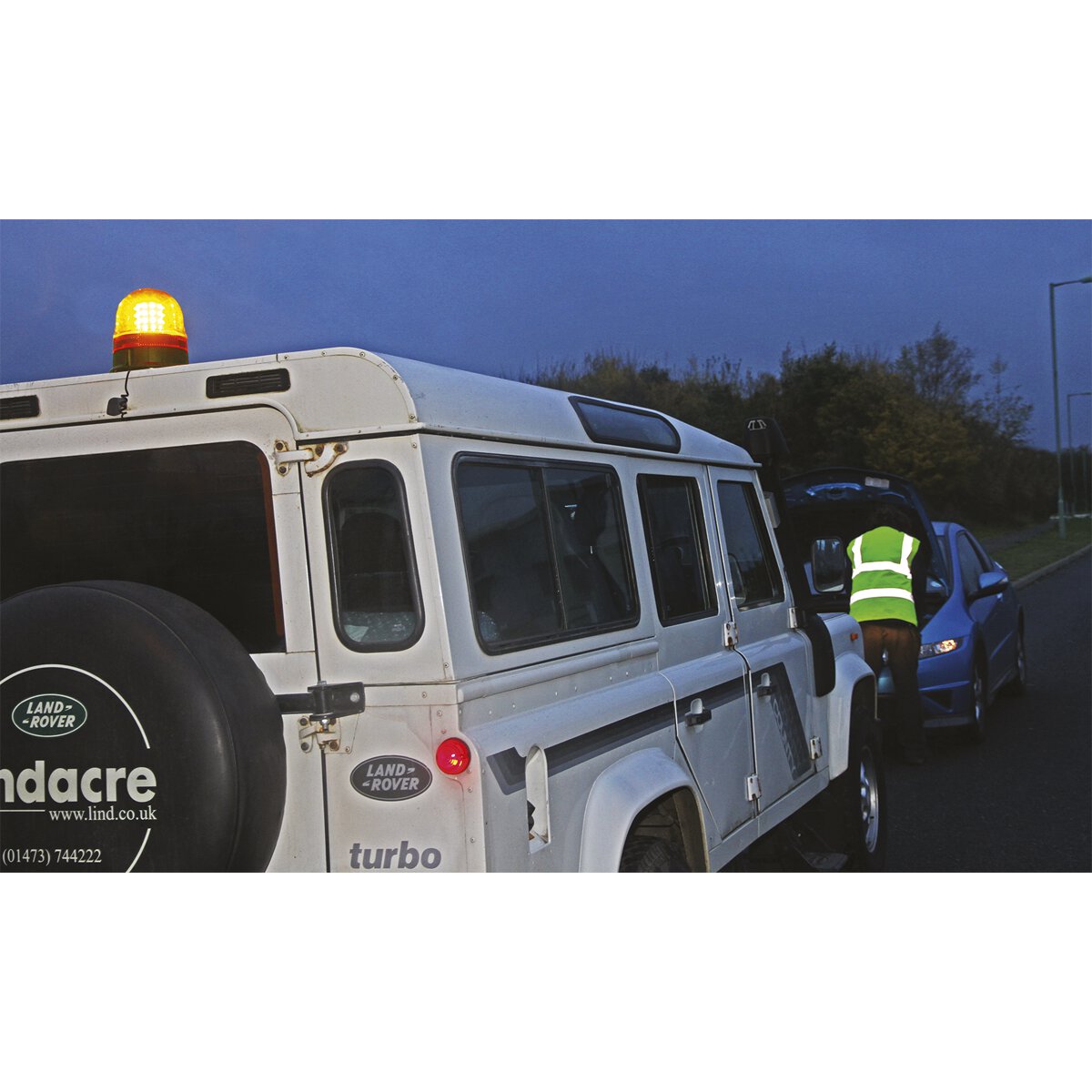 Warning Beacon 40 LED 12/24V Magnetic Base | Building Materials Online