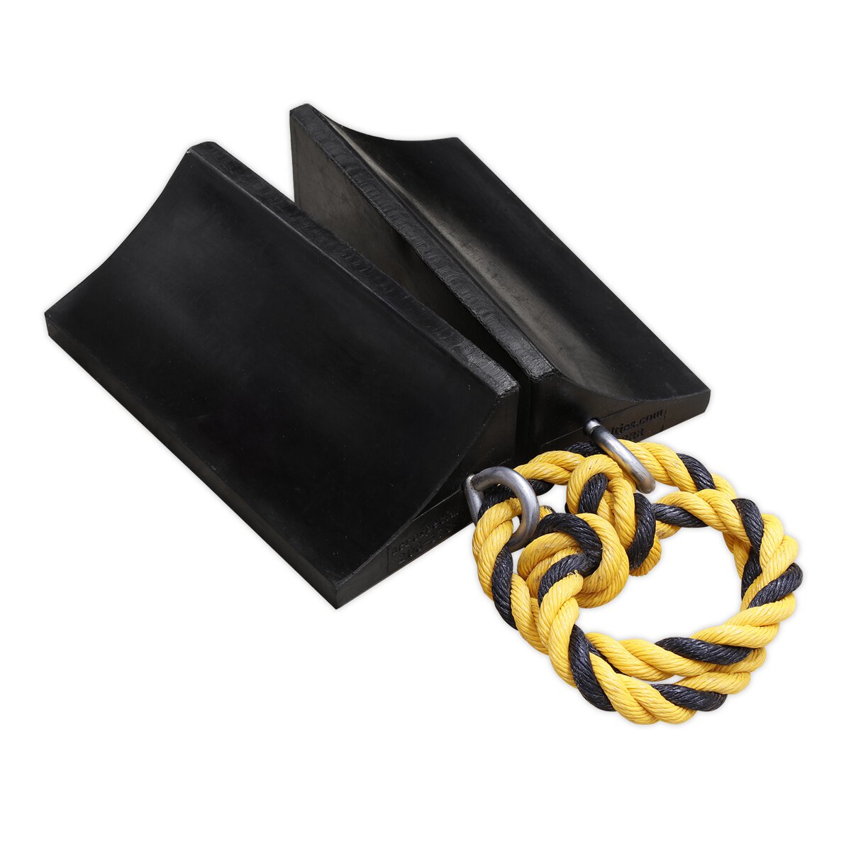 Rubber Wheel Chocks Heavy-Duty - Pair | Building Materials Online