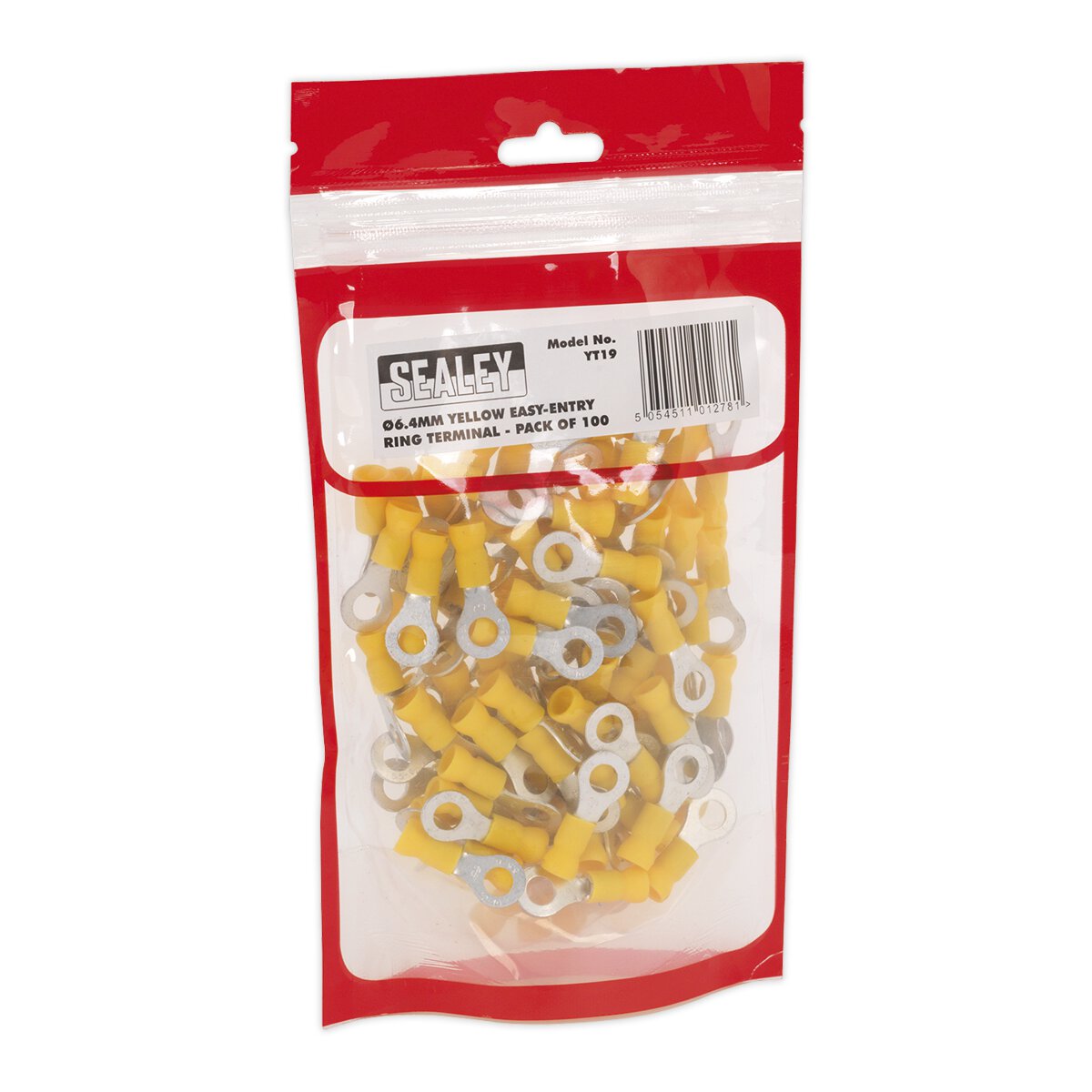 Easy-Entry Ring Terminal Ø6.4mm (1/4") Yellow Pack of 100 | Building ...