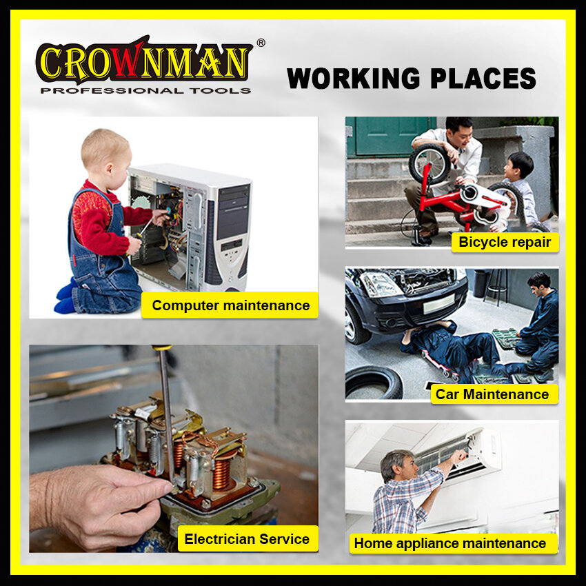 Crownman 5.0*100mm Screwdriver with Double Color TPR Handle | Building ...