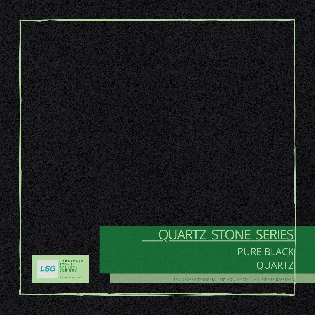 Quartz Stone Pure Black | Building Materials Online