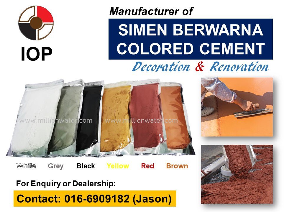 (25KG) Simen Warna / Color Cement / Brick Cement Decoration ...
