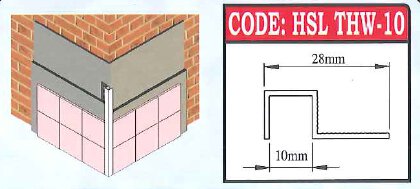Corner Bead Square Edge Profile- THW10 | Building Materials Online