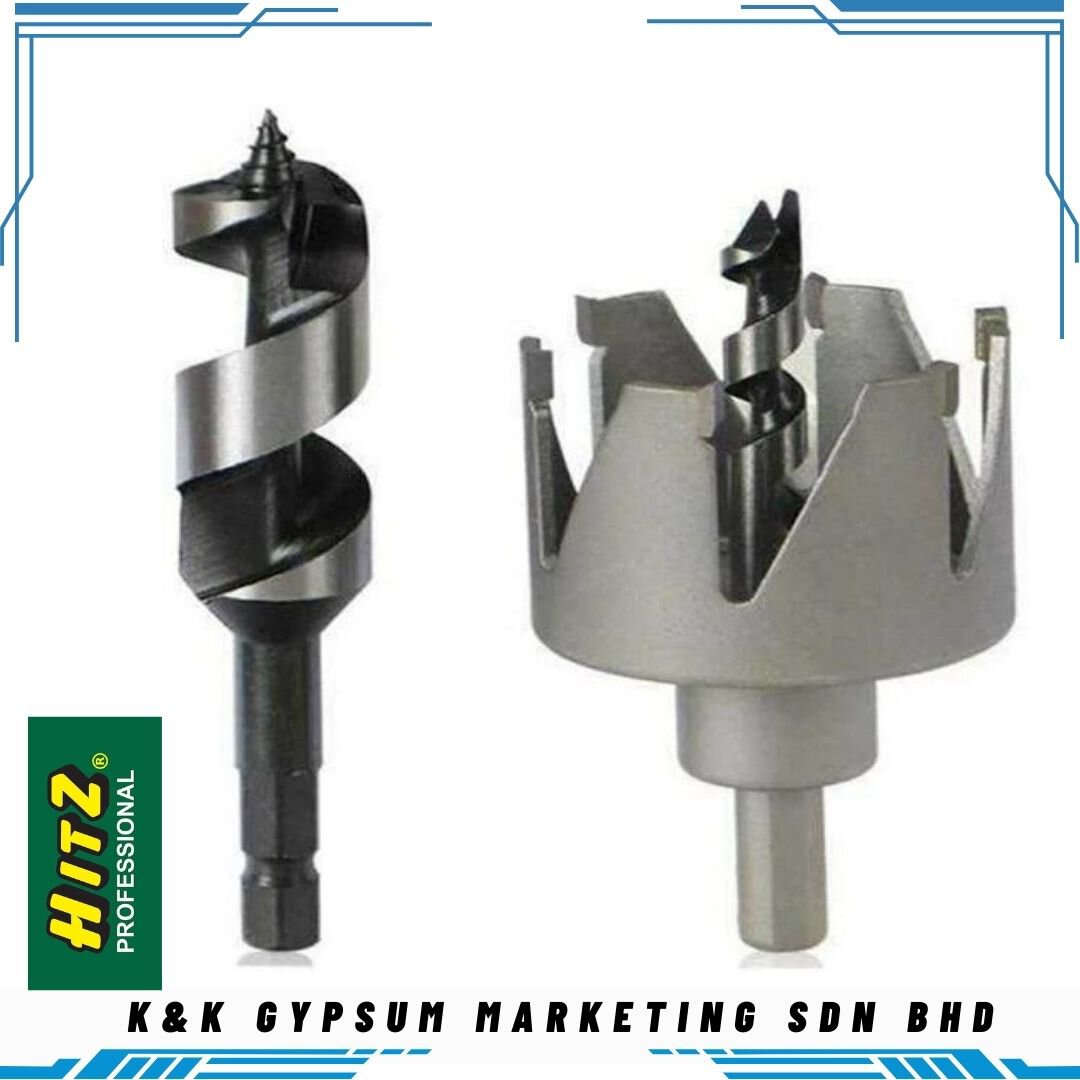 {HITZ} CUT TYPE CYLINDRICAL LOCK AUGER SET / 2PCS LOCK INSTALLATION KIT ...